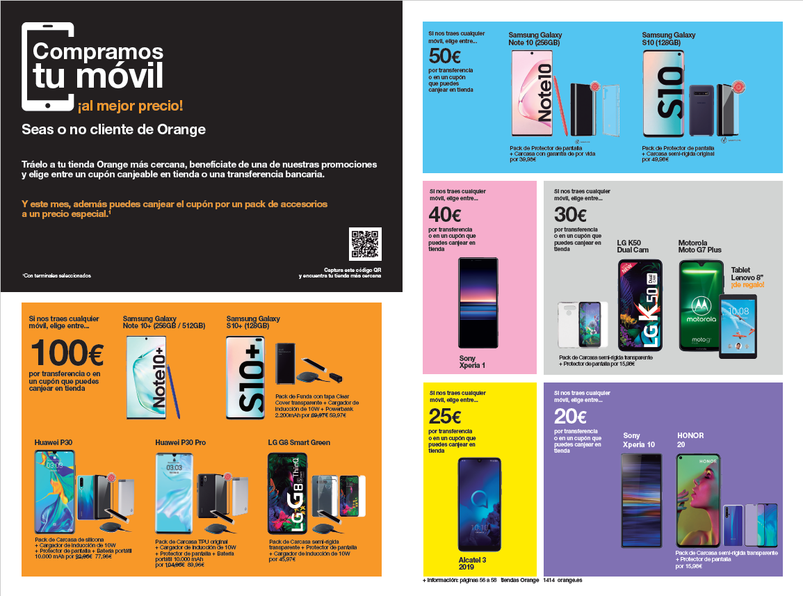 En octubre renueva tu móvil al mejor precio con Orange